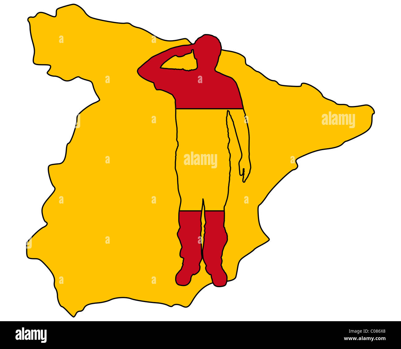 Salute spain Cut Out Stock Images & Pictures - Alamy