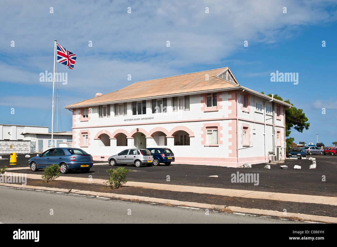 Government House Georgetown Ascension Island South Atlantic Ocean Stock ...