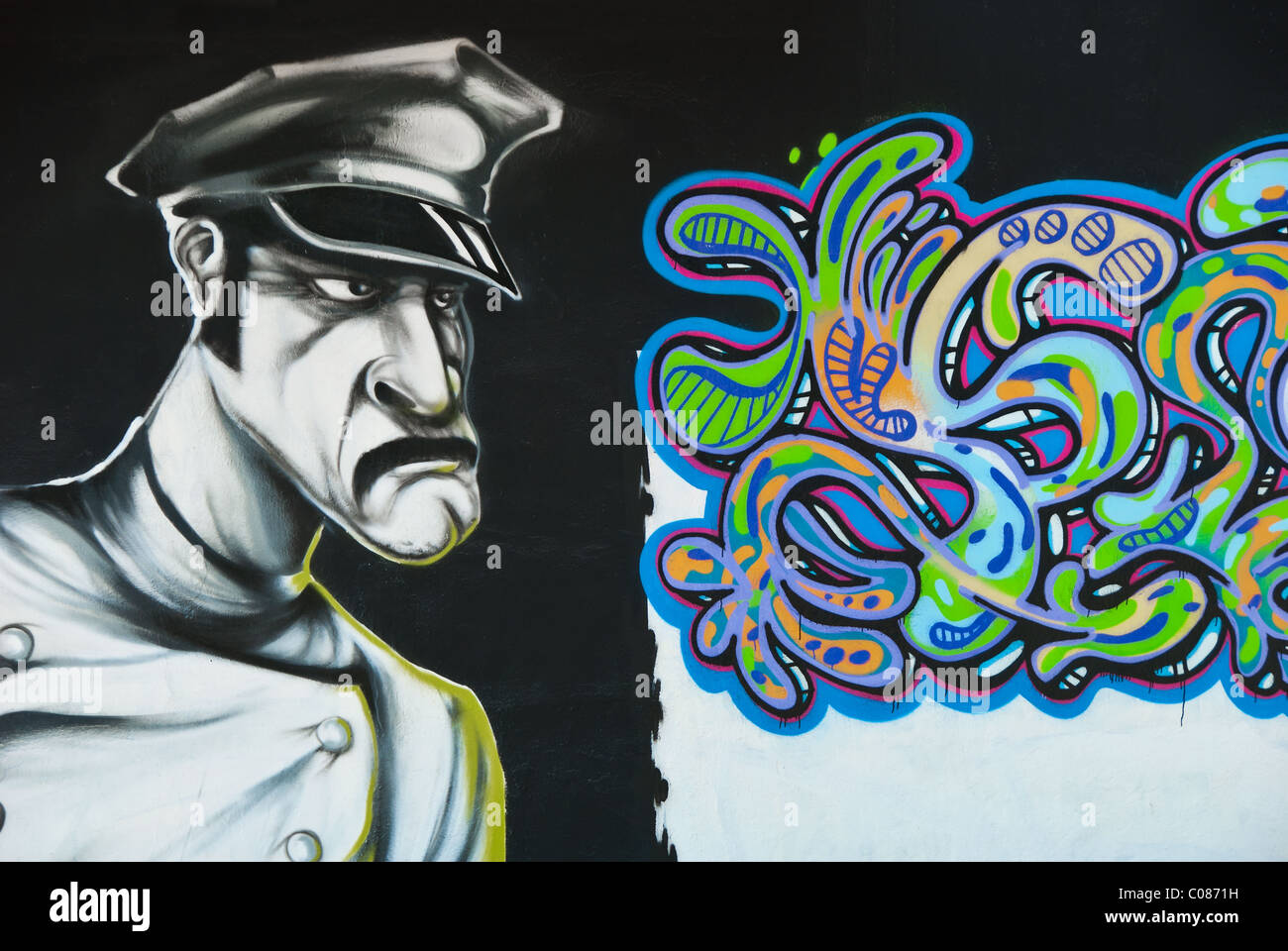 Police graffiti hi-res stock photography and images - Alamy