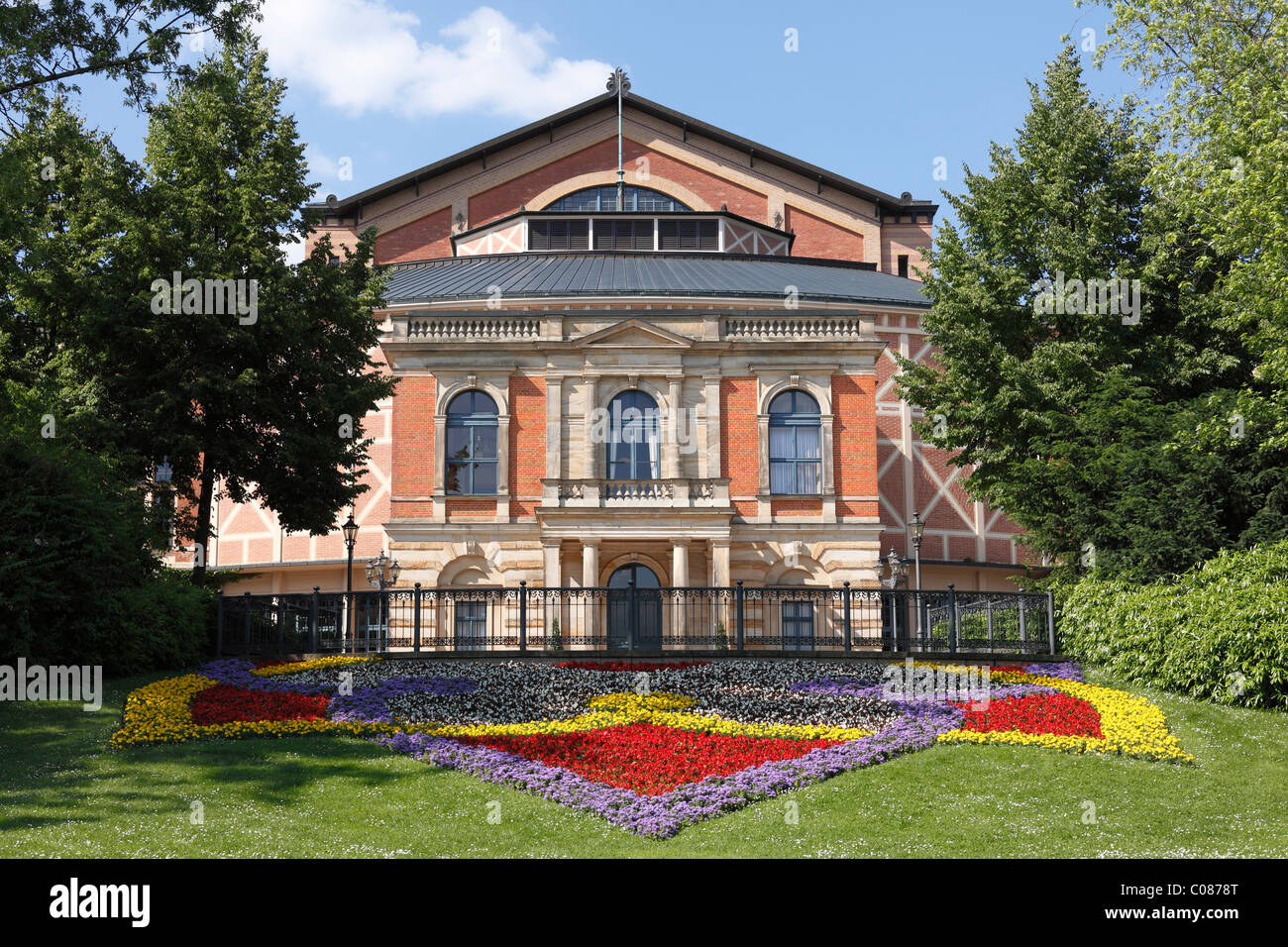 Bayreuth Festspielhaus opera house, Bayreuth, Upper Franconia ...