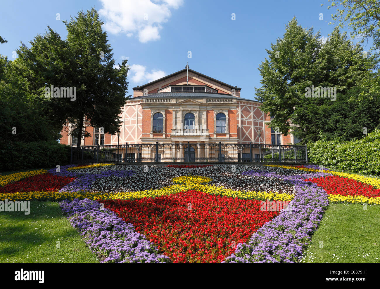 Bayreuth Festspielhaus opera house, Bayreuth, Upper Franconia ...