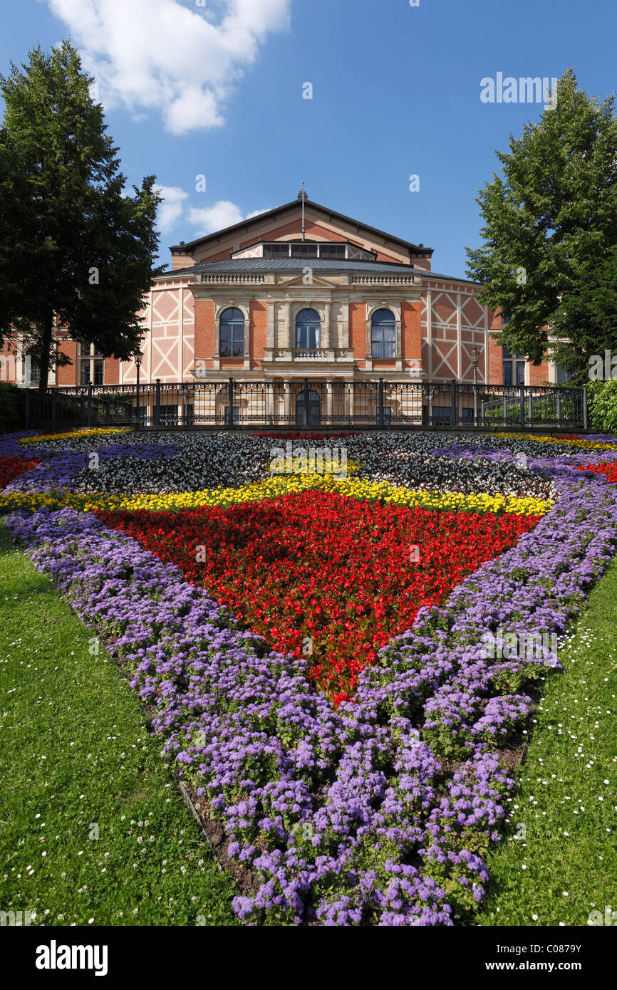 Bayreuth Festspielhaus opera house, Bayreuth, Upper Franconia ...