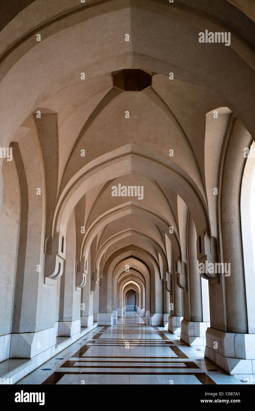 Portico of the Al Alam Palace, Muscat, Oman, Middle East Stock Photo ...