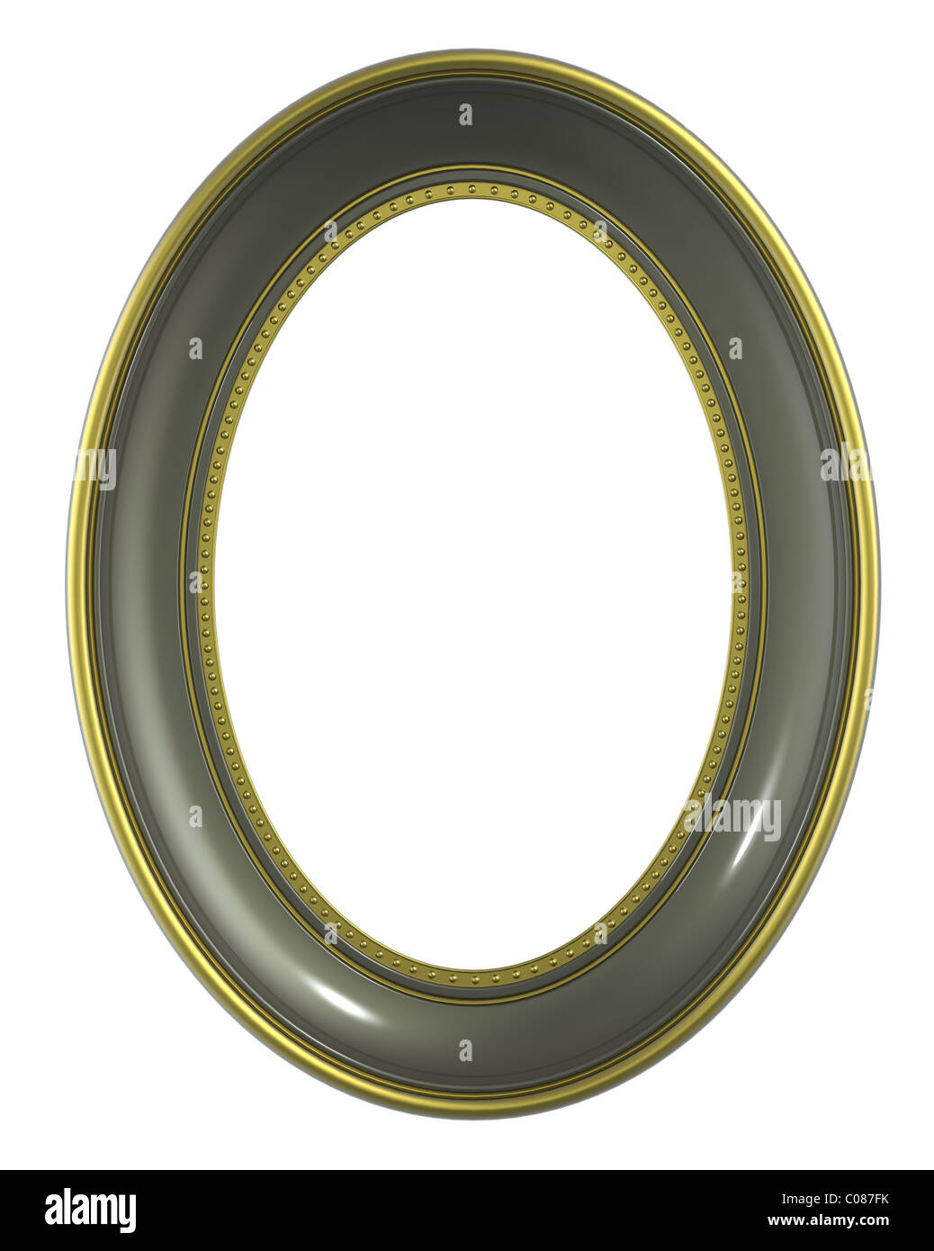 Olive frame isolated on white background Stock Photo - Alamy