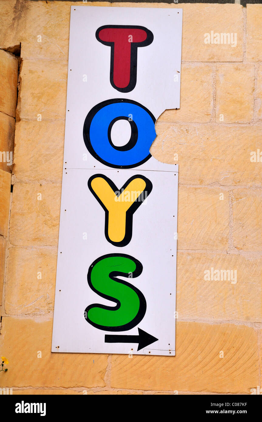 Toys sign hi-res stock photography and images - Alamy