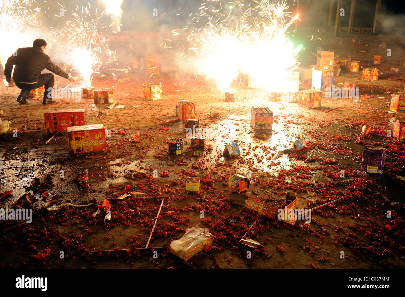 Used firework hi-res stock photography and images - Alamy