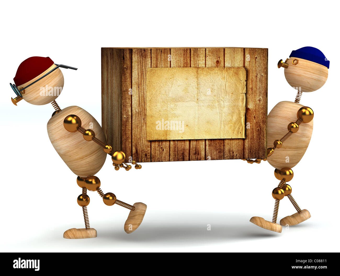 Two people caring man Cut Out Stock Images & Pictures - Alamy