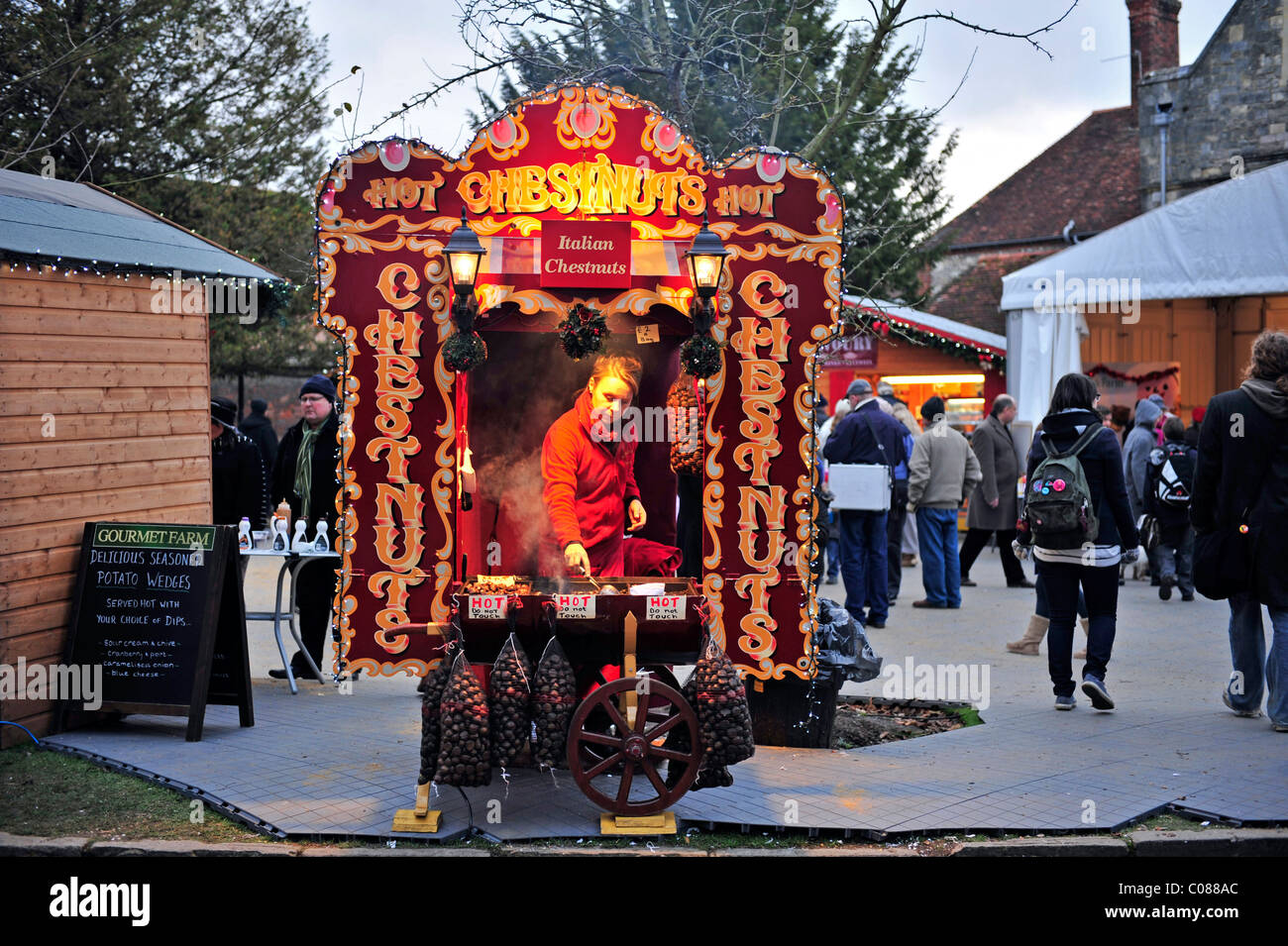 Hot Chestnut Stall High Resolution Stock Photography and Images - Alamy
