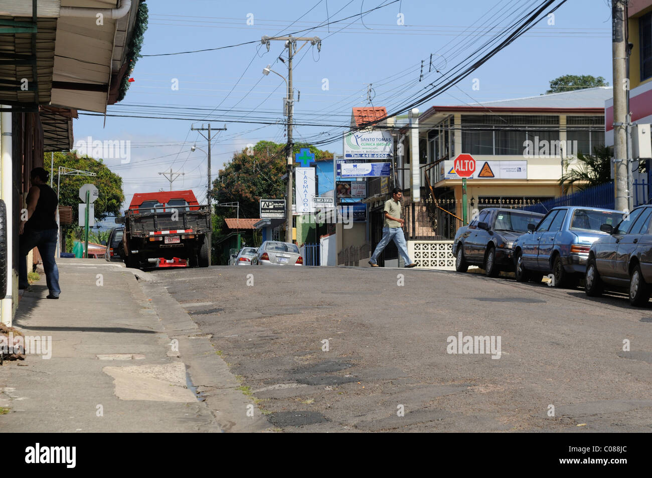 Local street in San Pedro,Costa Rica Stock Photo - Alamy