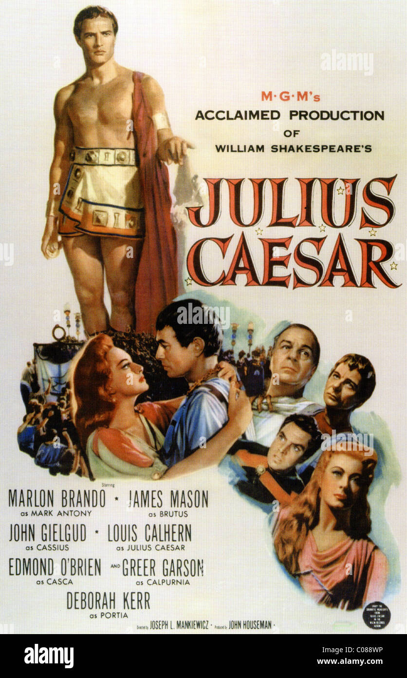Julius caesar film poster hi-res stock photography and images - Alamy