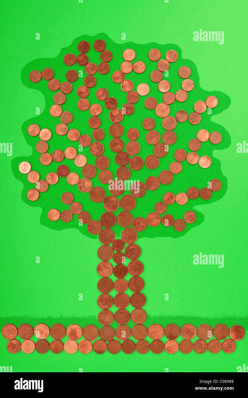 Money tree coins hi-res stock photography and images - Alamy