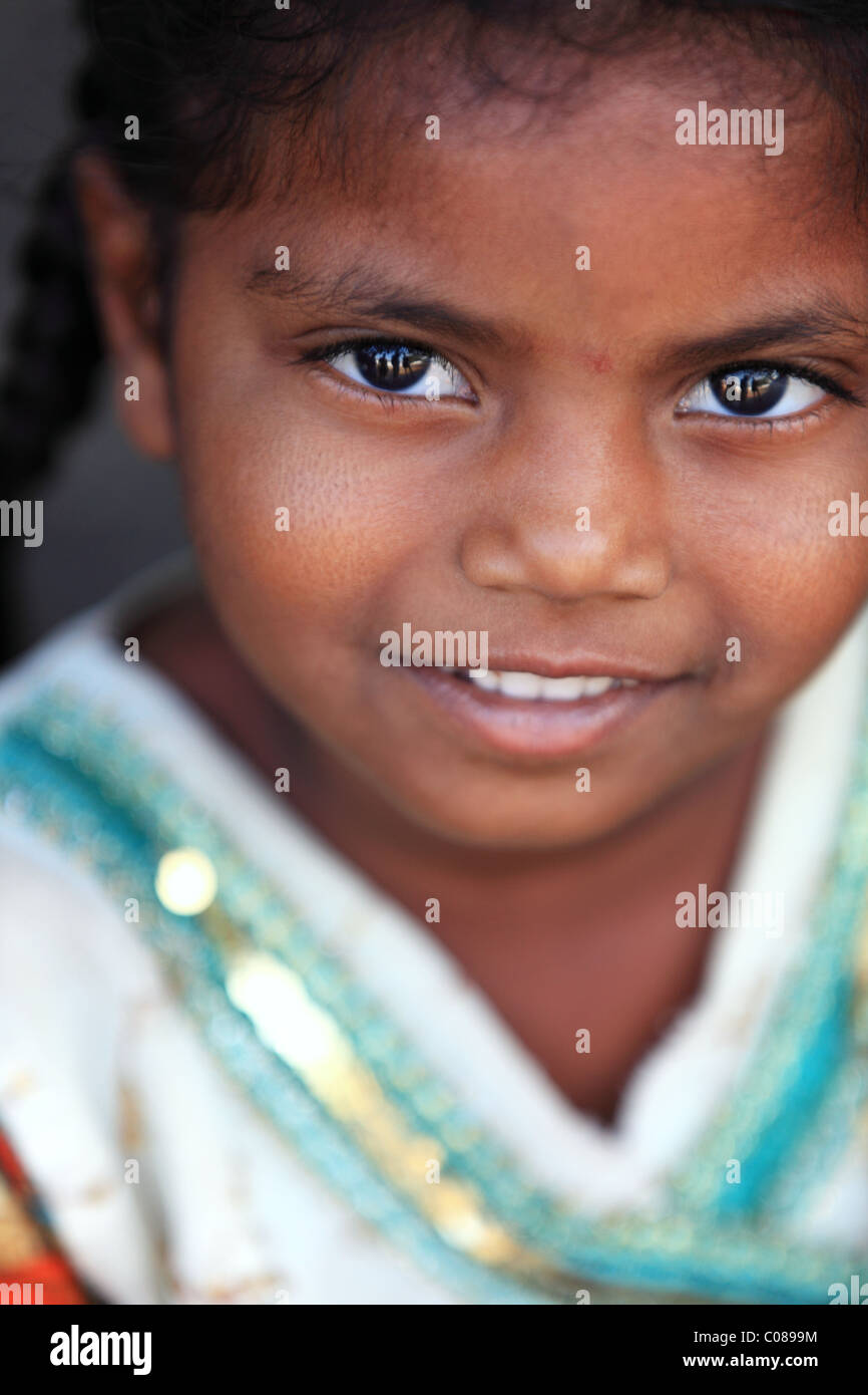 girl Andhra Pradesh South India Stock Photo - Alamy