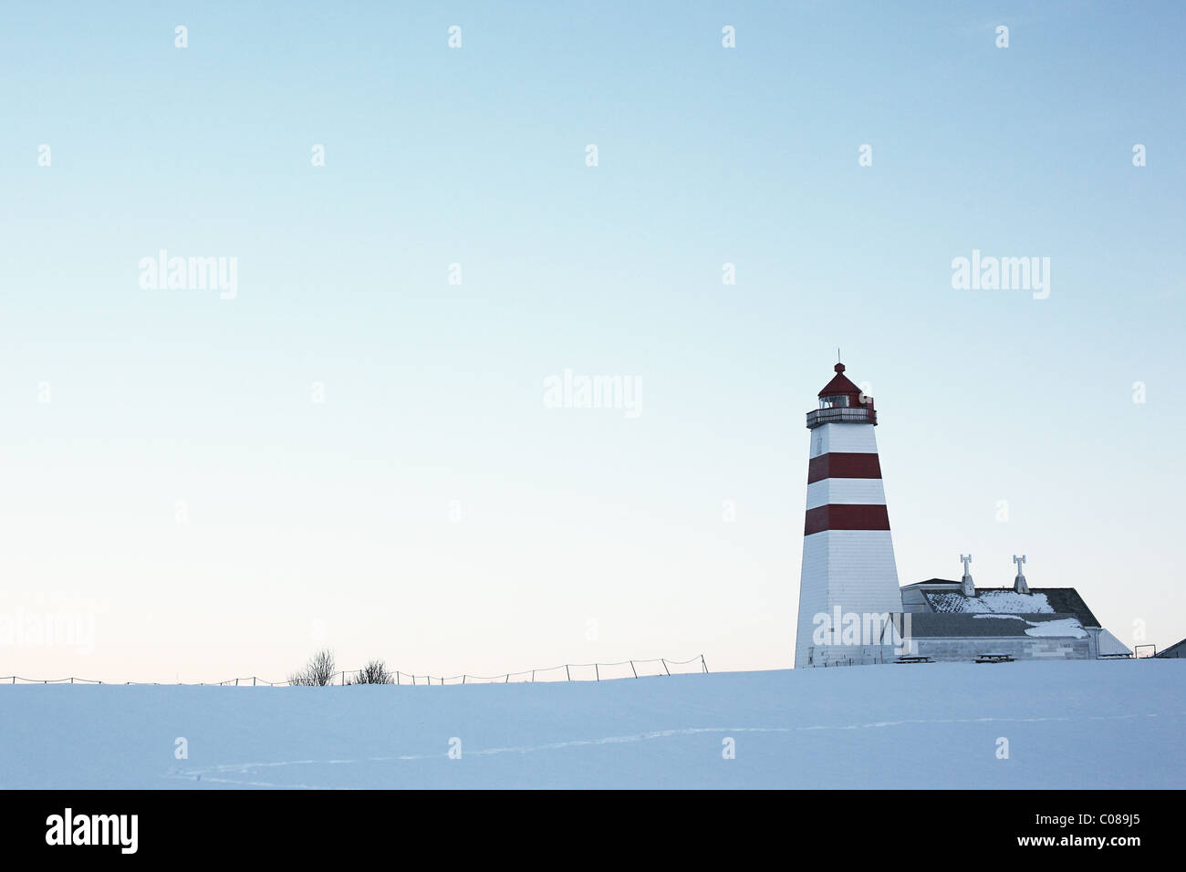 The Lighthouse on Alnes, Norway Stock Photo - Alamy
