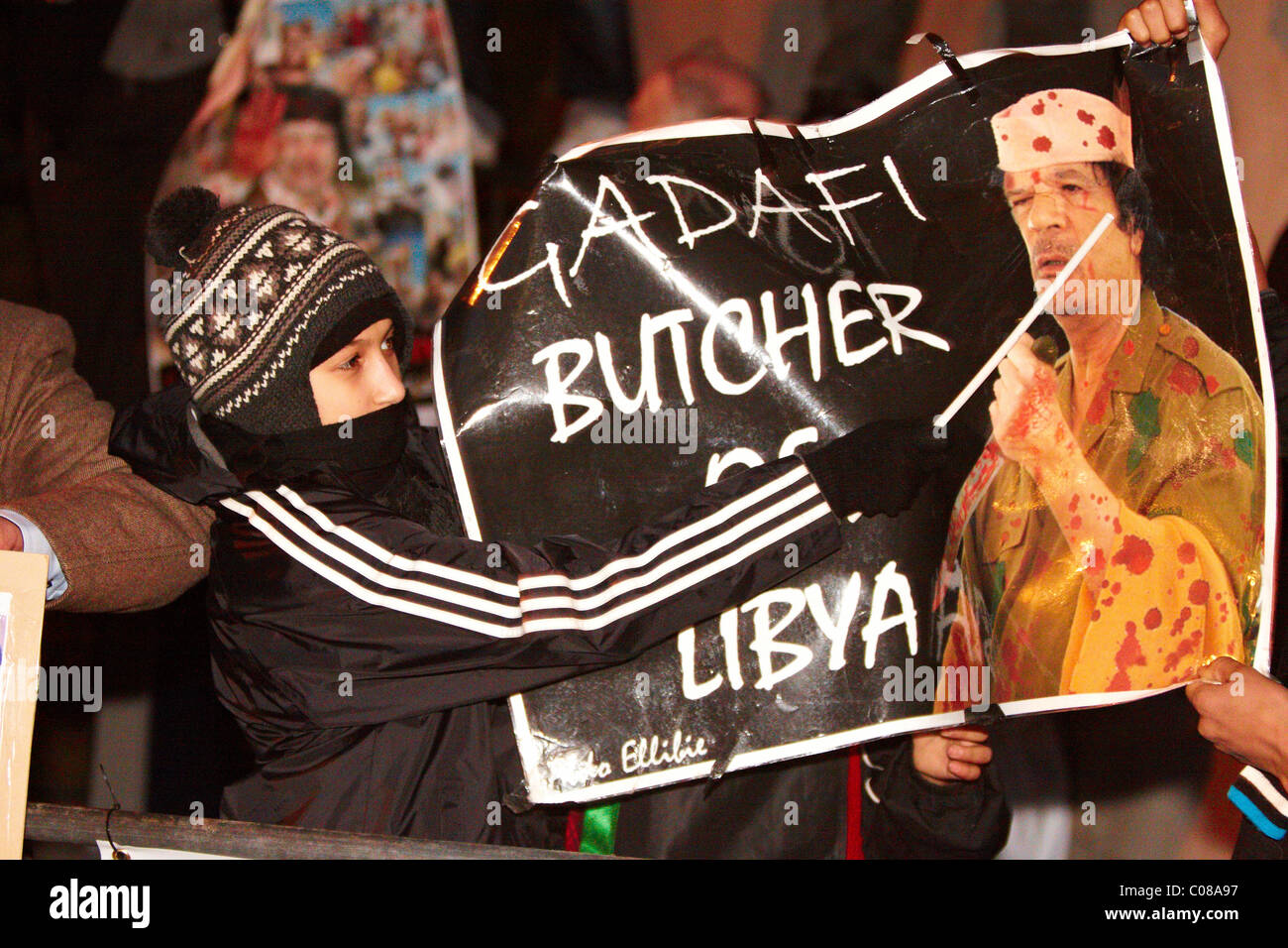 Young gaddafi london hi-res stock photography and images - Alamy