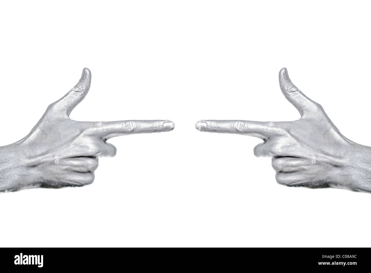 Mans index finger Cut Out Stock Images & Pictures - Alamy