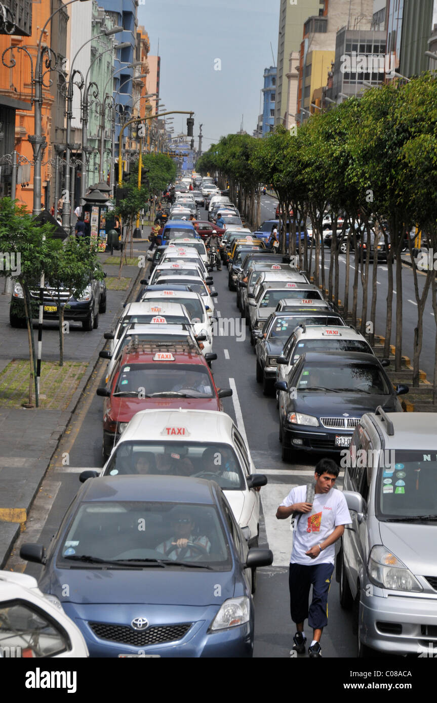 street scene Lima Peru South America Stock Photo - Alamy