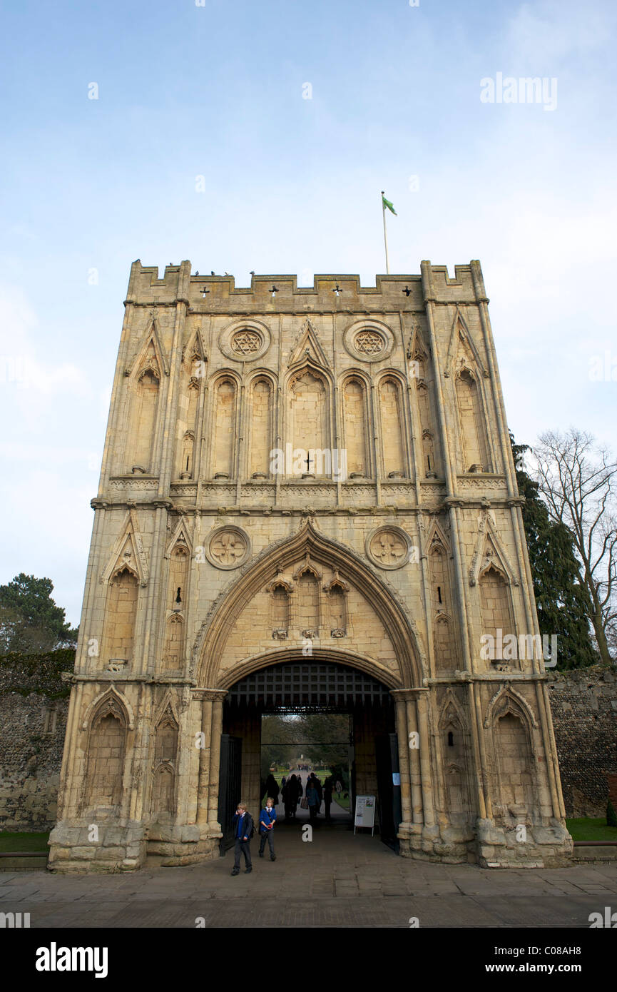 The Abbey Gate now the entrance to the Gardens on Angel Hill in Bury ...