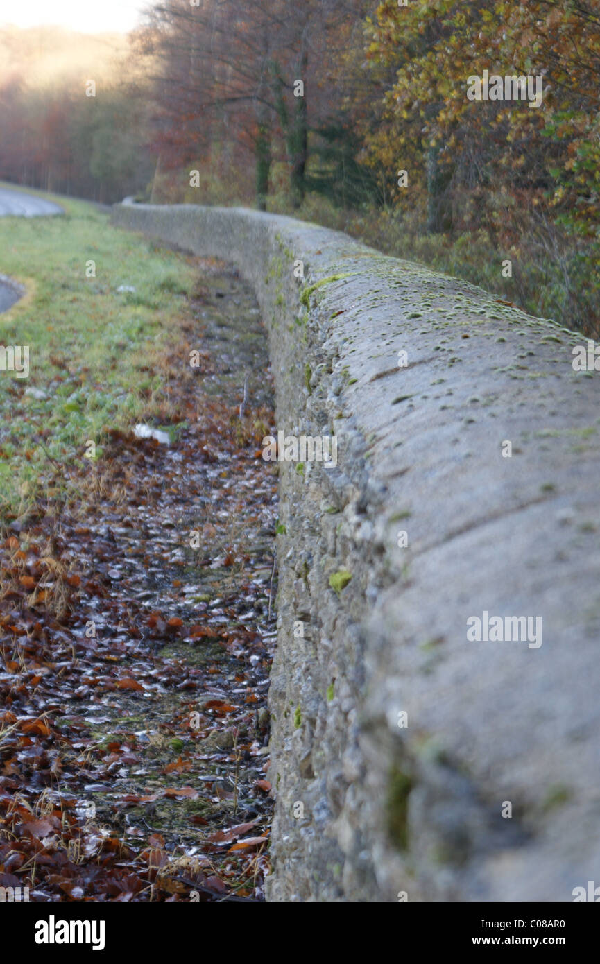 Stone wall in country Stock Photo - Alamy
