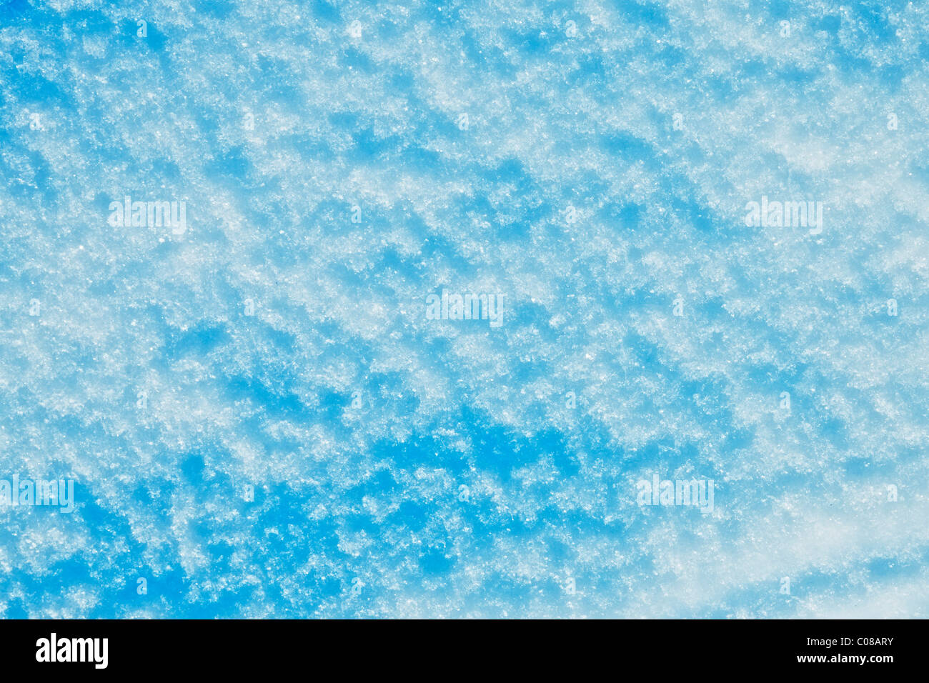 texture of the blue snow close-up Stock Photo - Alamy