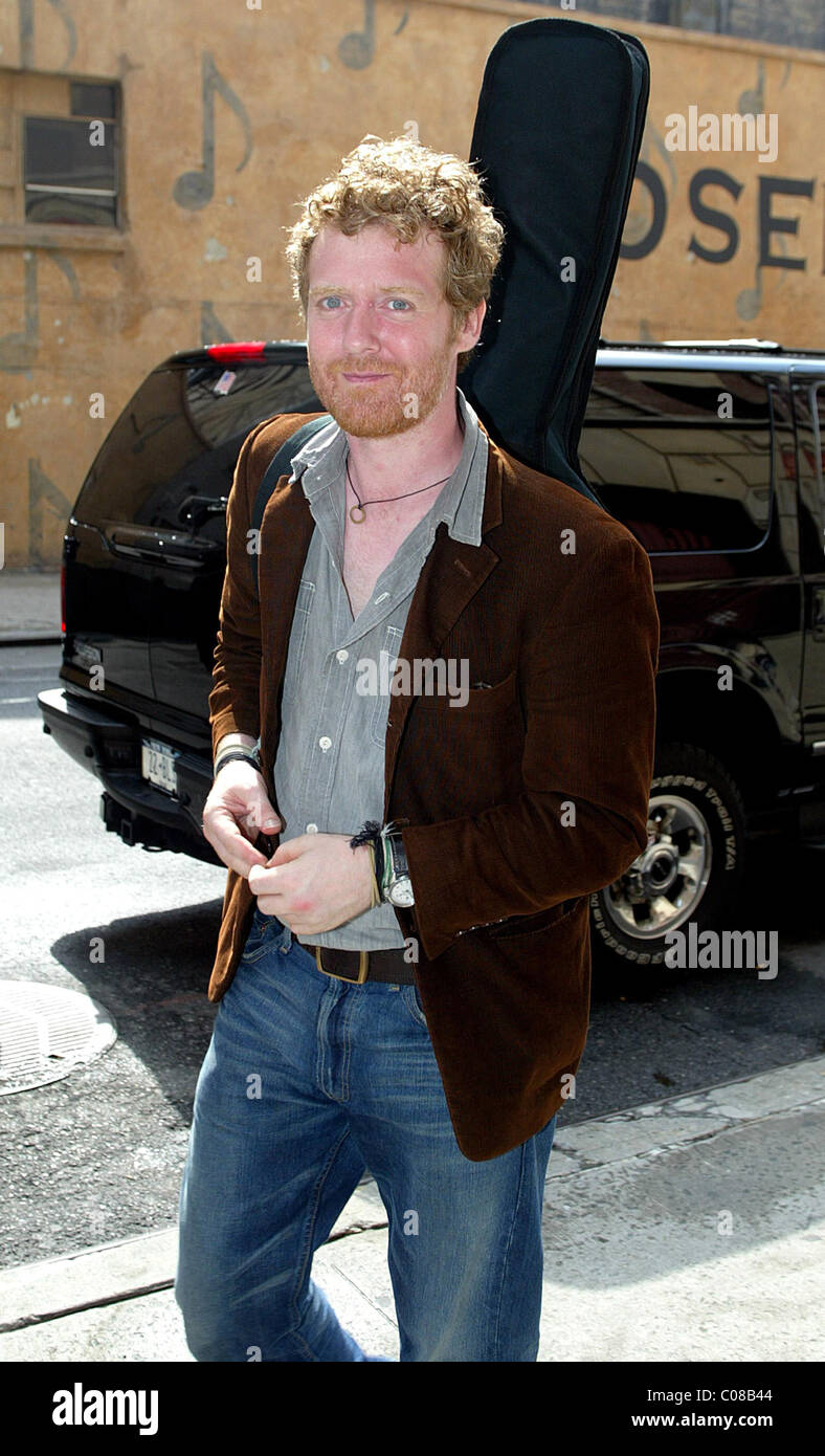 Glen Hansard before his appearance on 'The David Letterman Show' New ...