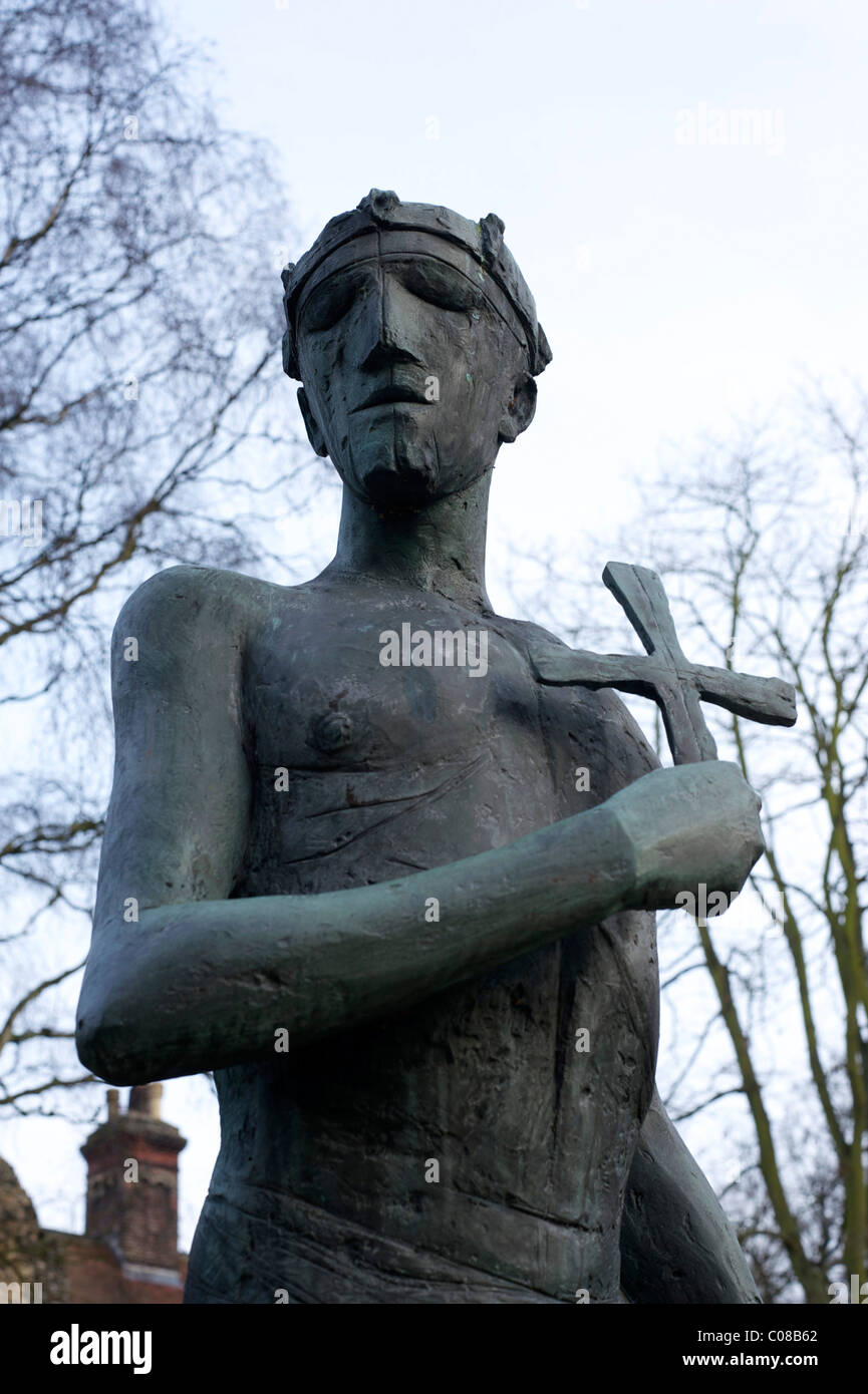 The Statue of St Edmund by Dame Elizabeth Frink was commissioned in ...