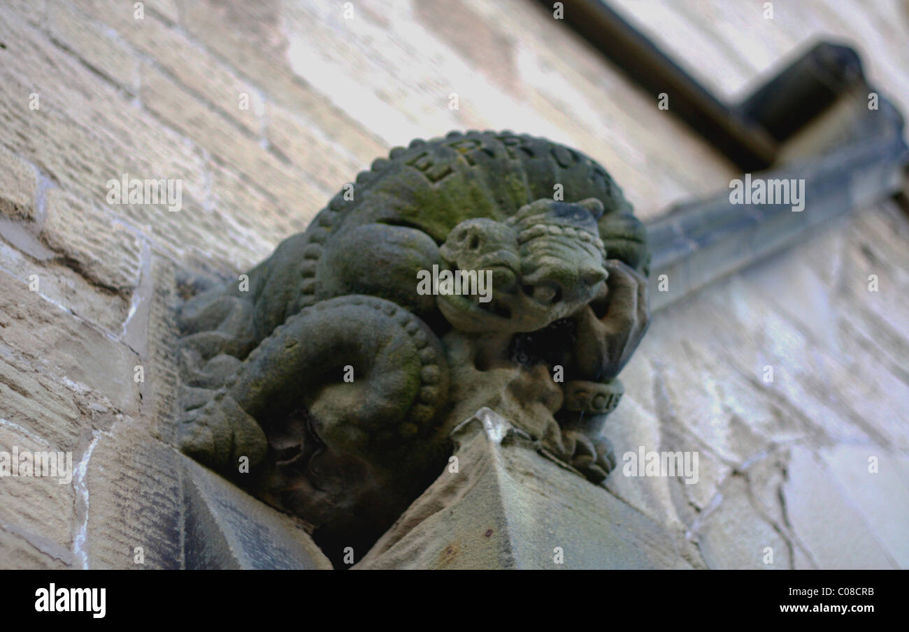A gargoyle on the wall Stock Photo - Alamy
