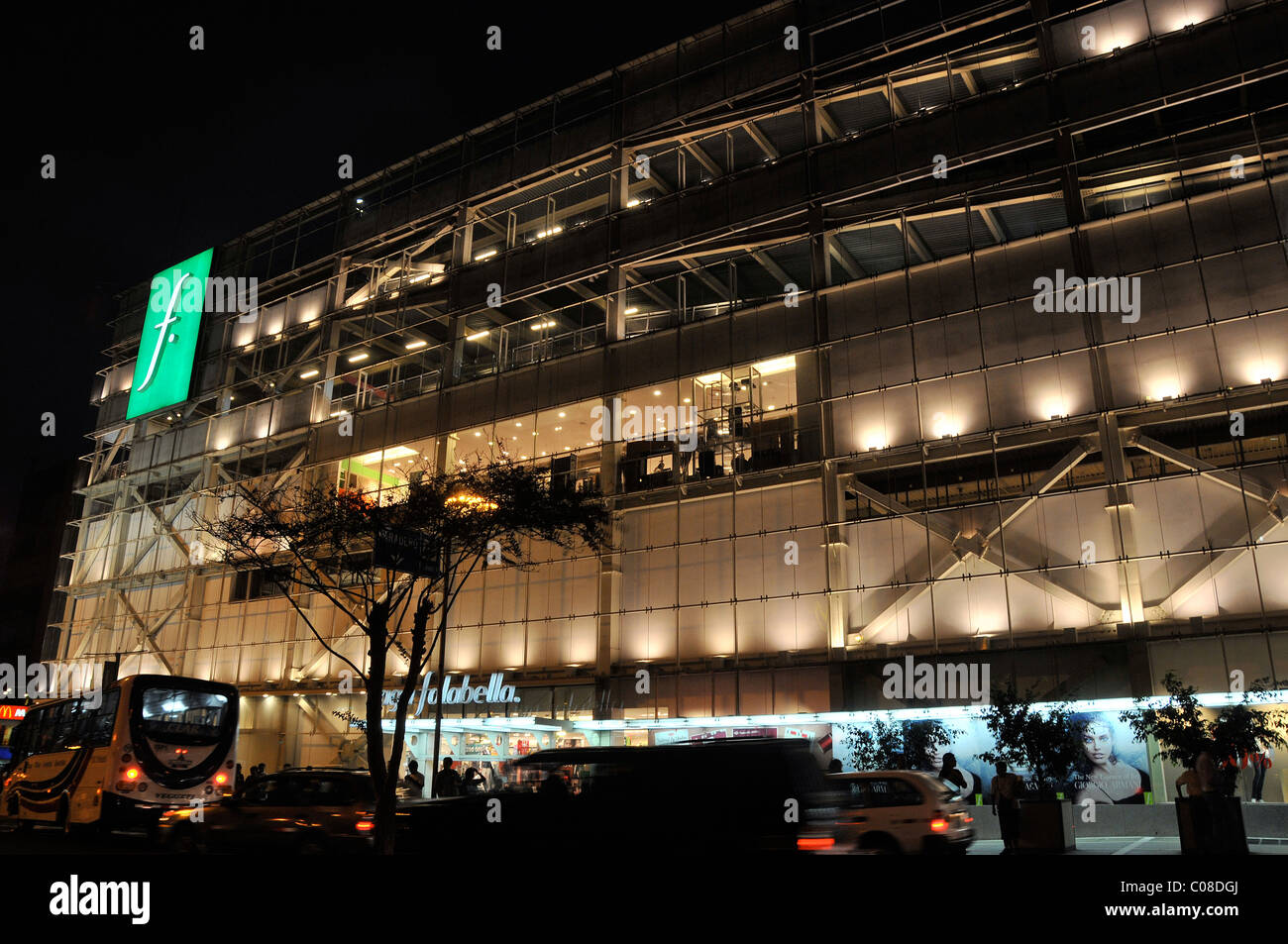 Falabella Mall by night, Miraflores, Lima, Peru Stock Photo - Alamy