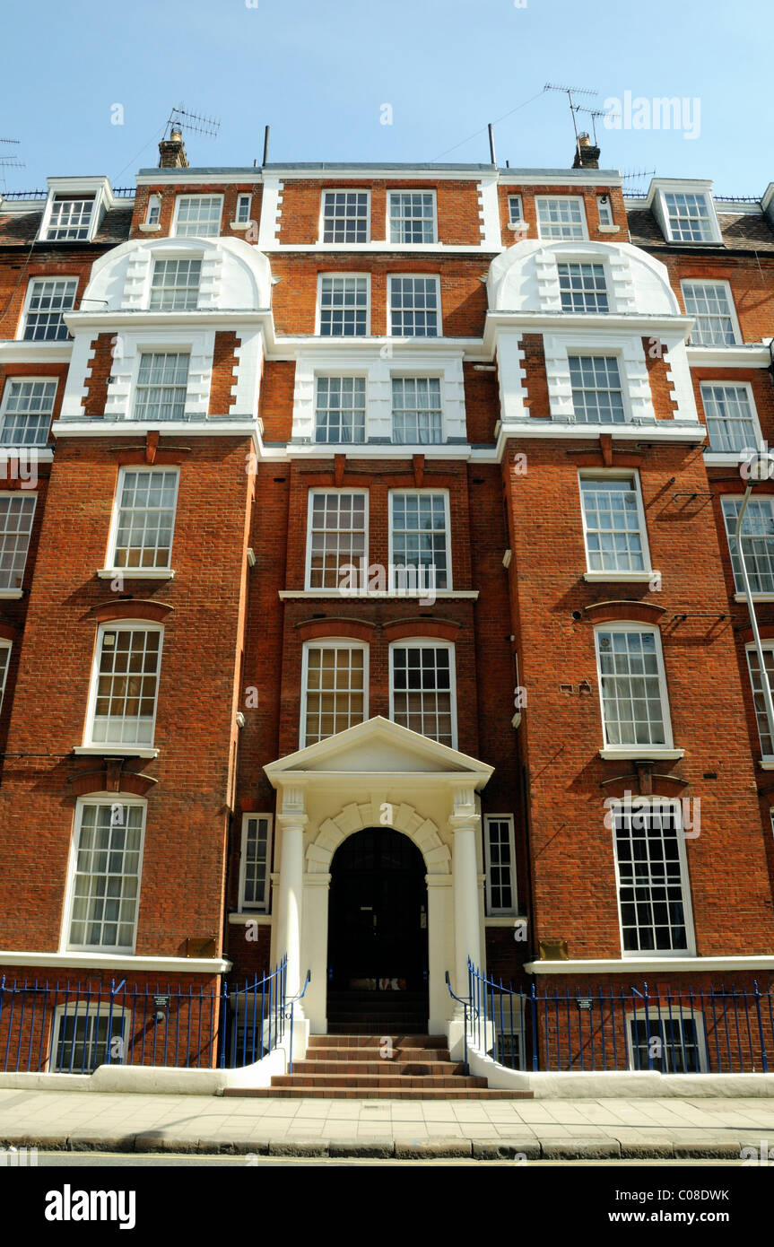Red brick Mansion Flats Camden London England UK Stock Photo - Alamy