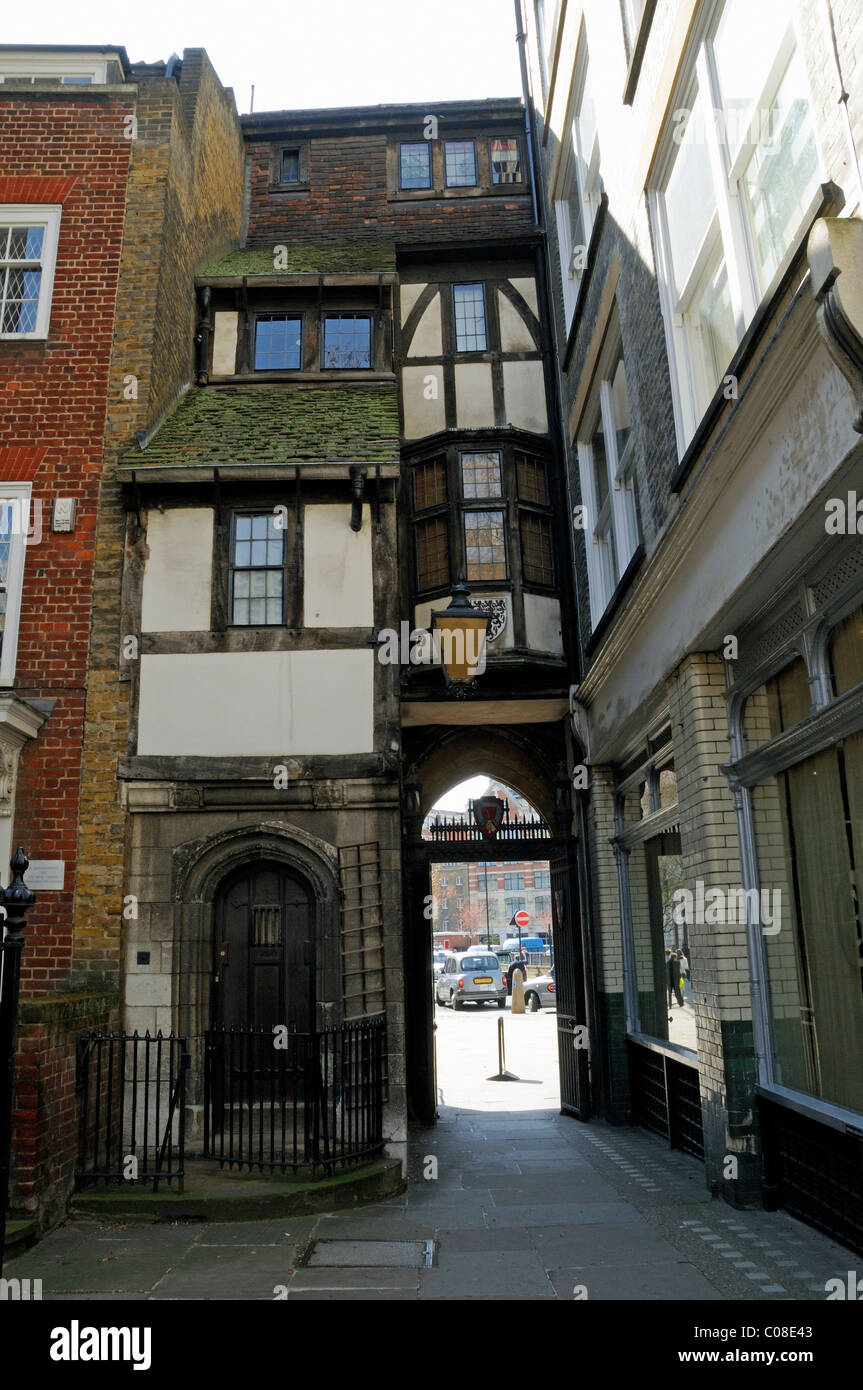 St Bartholomew the Great gatehouse from inside the church grounds City ...