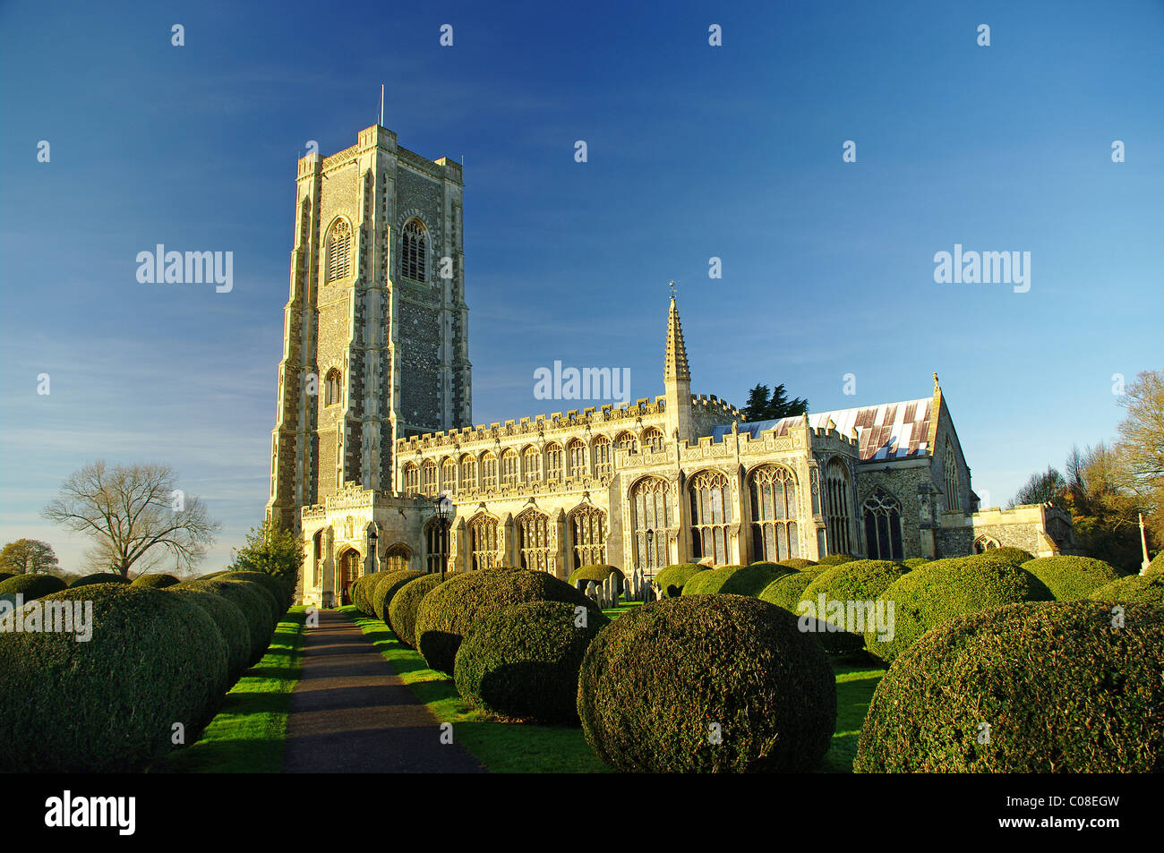 A large Suffolk church Stock Photo - Alamy