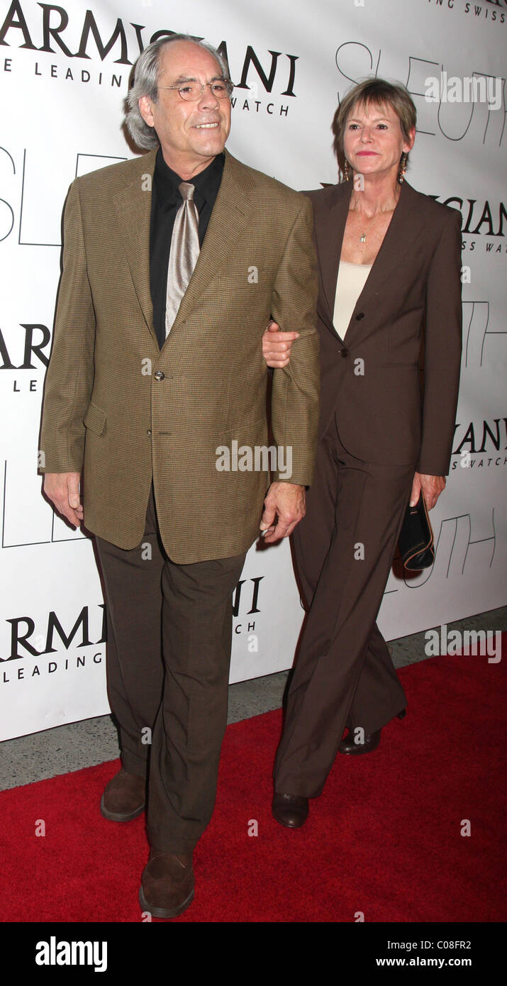 Kevin Kline and Guest New York film premiere of 'Sleuth' held at the ...