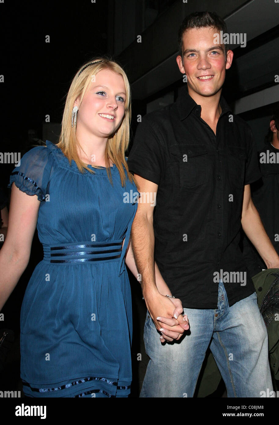 Glyn Wise from BB7 with his new girlfriend Leaving the Embassy Club ...