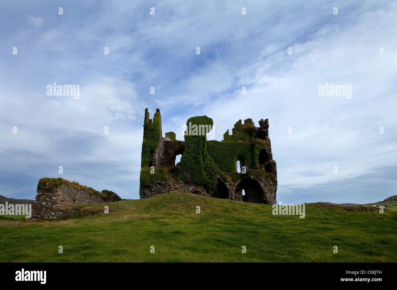 The Ruins of 16th Century Ballycarbery Castle, Near Cahirciveen, The ...