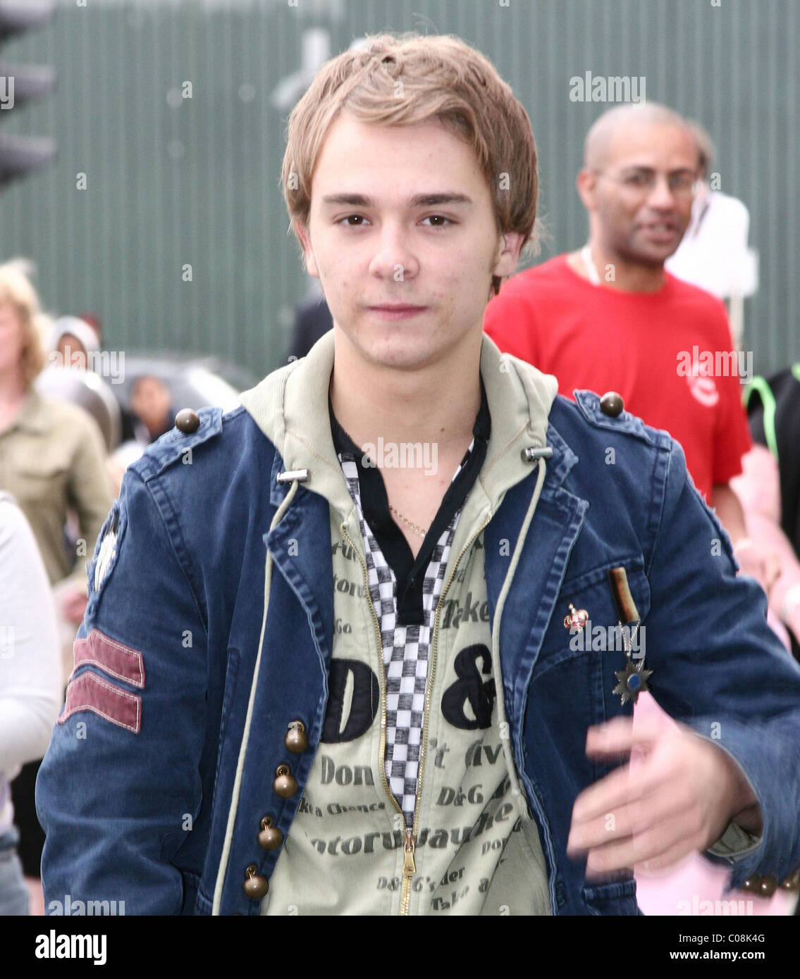 Coronation Street actor Jack P Shepherd leaving an autograph signing at ...