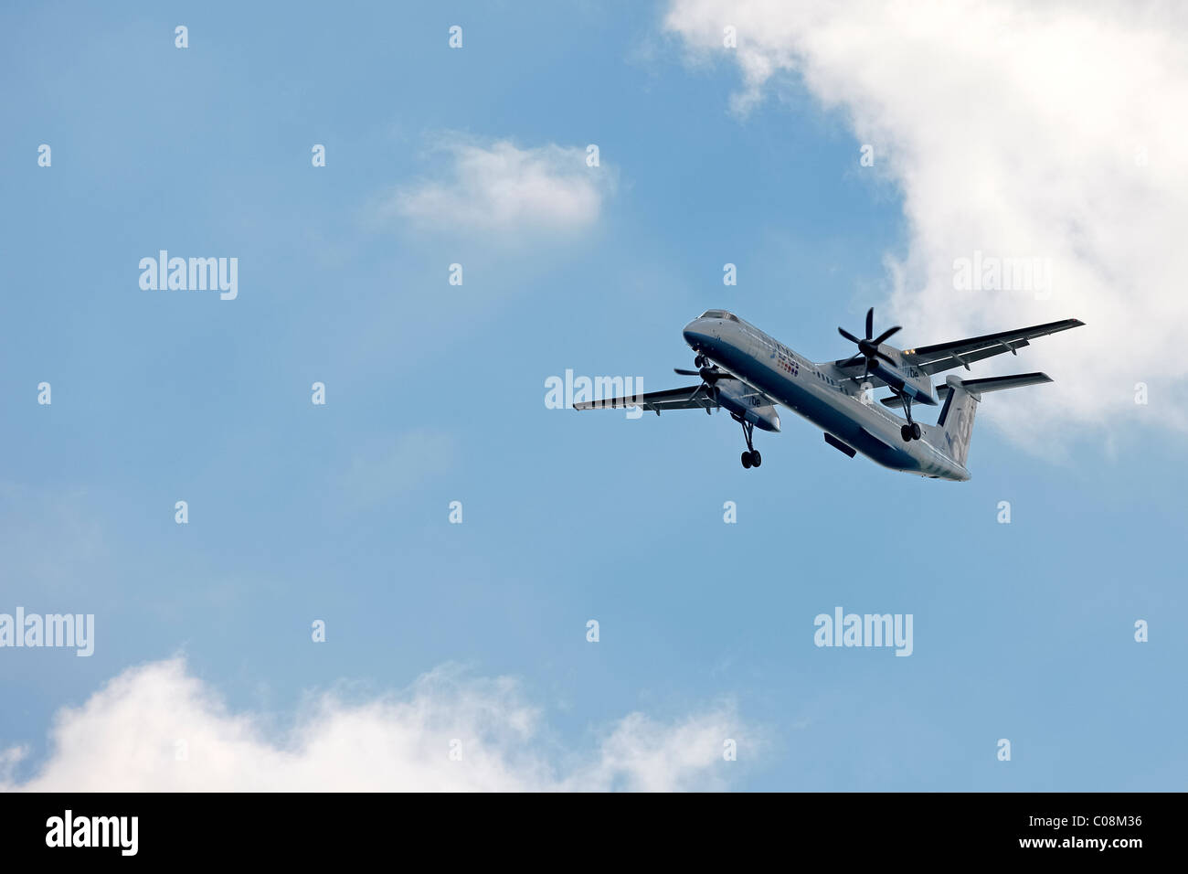 "Fly Be" propelled Aircraft flying overhead Stock Photo - Alamy