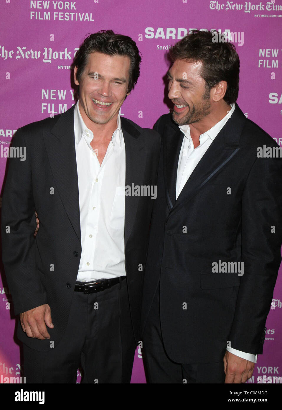 Josh Brolin, Javier Bardem Arrivals for NYFF "No Country For Old Men ...