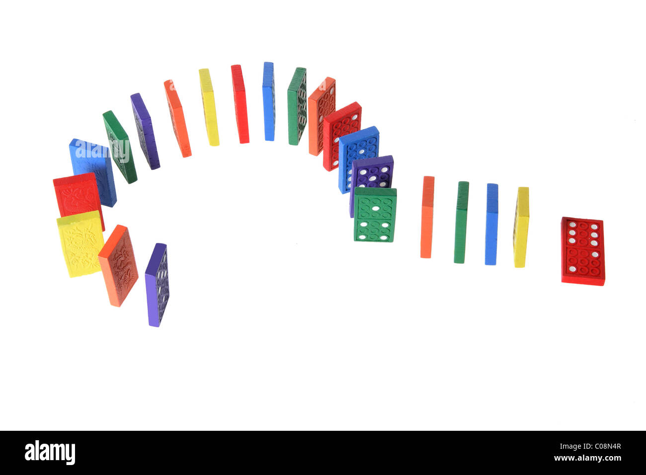 Domino series Cut Out Stock Images & Pictures - Alamy