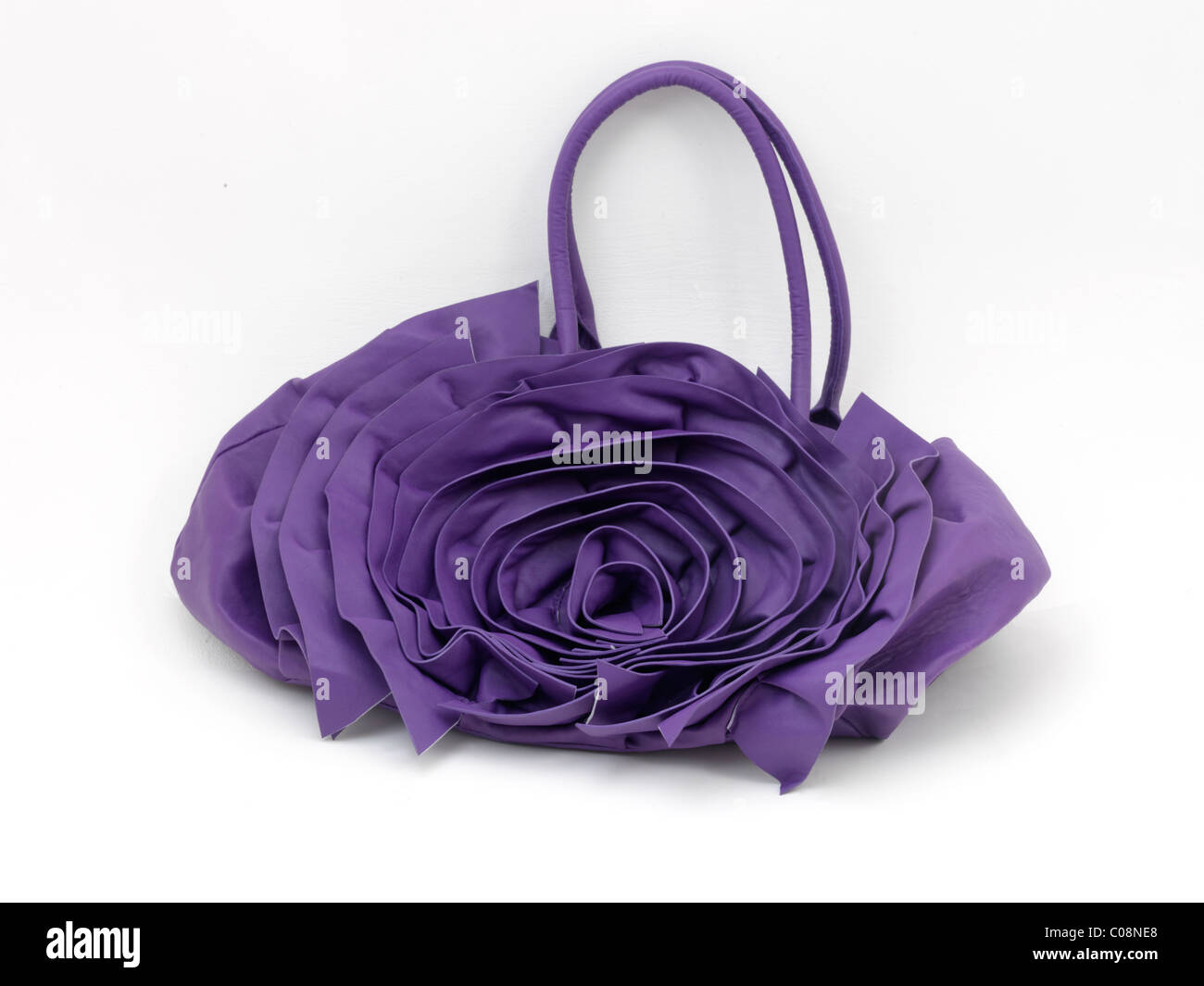 Purple Flower Handbag Stock Photo - Alamy