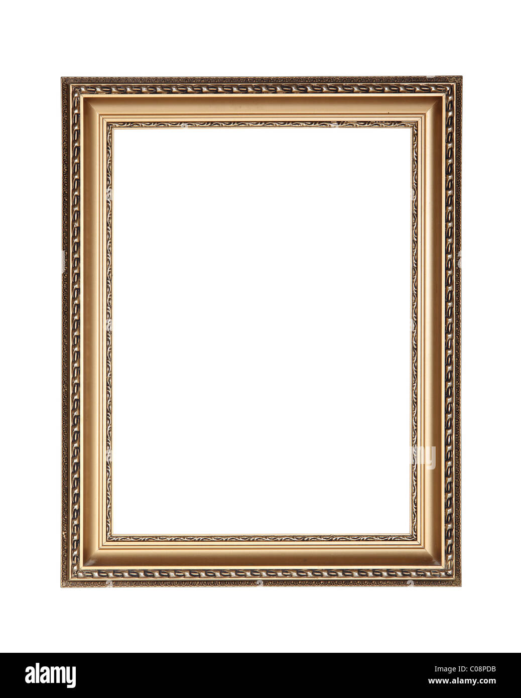 gold frame cutout - vertically Stock Photo - Alamy