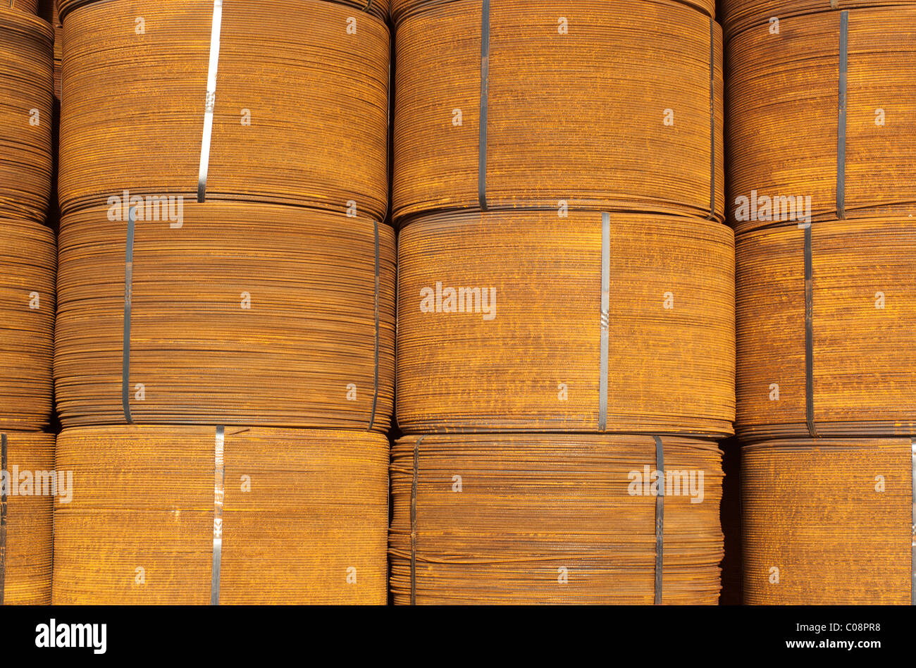 rusting steel wire coils Stock Photo - Alamy