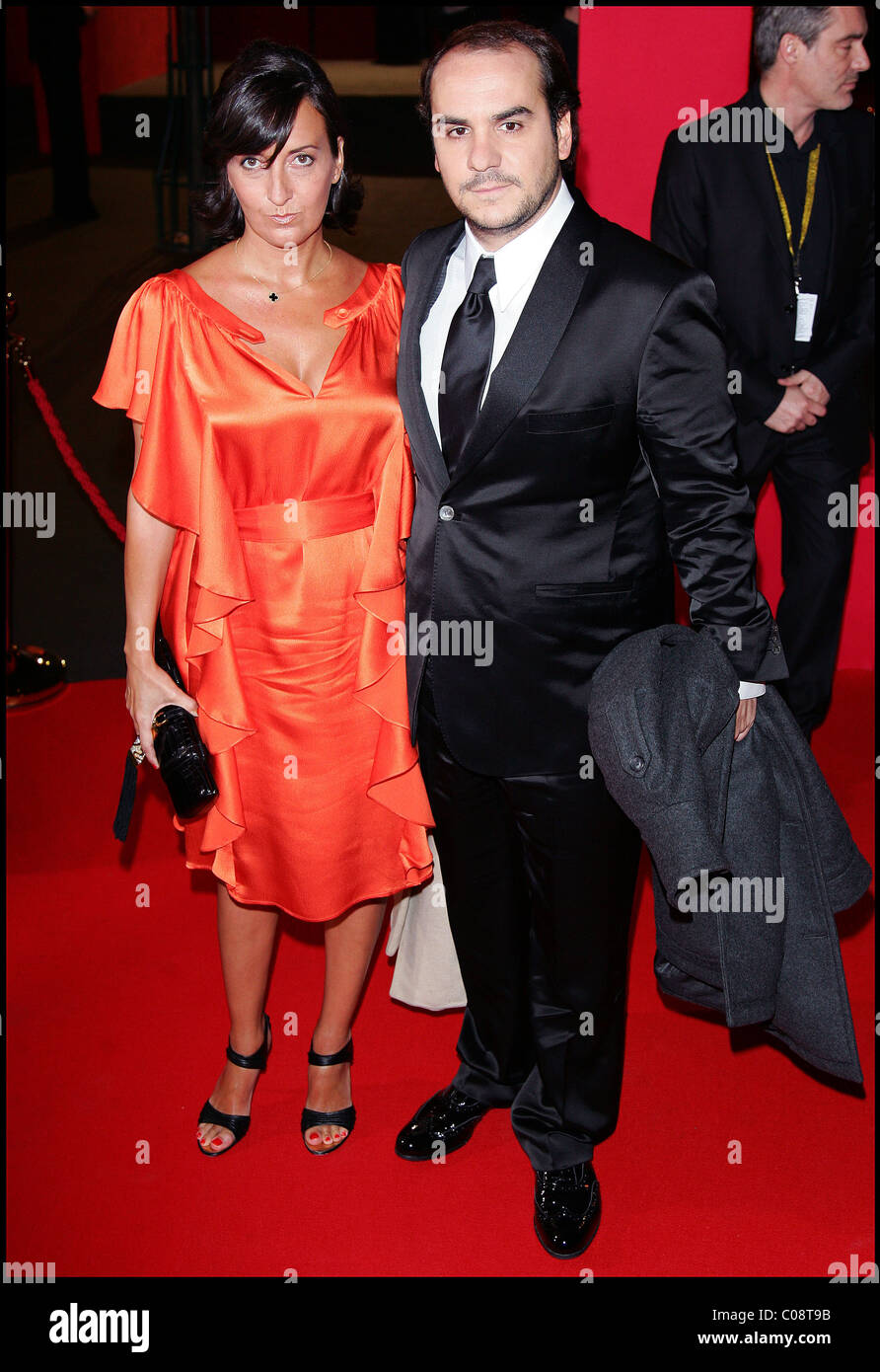 Francois Xavier and Emmanuelle 33th ceremony of the 'Cesar 2008 held at ...