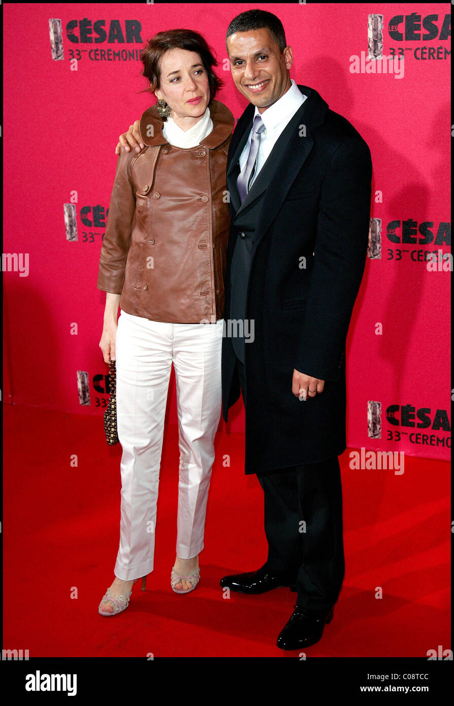 Sami Bouajila and guest 33th ceremony of the 'Cesar 2008 held at The ...