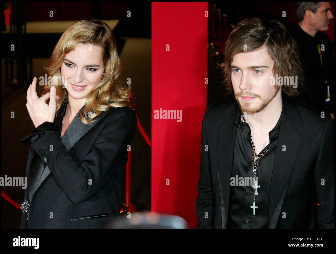 Louise Bourgoin and Julien Dore 33th ceremony of the 'Cesar 2008 held ...