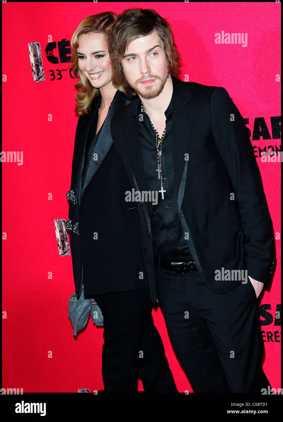 Louise Bourgoin and Julien Dore 33th ceremony of the 'Cesar 2008 held ...