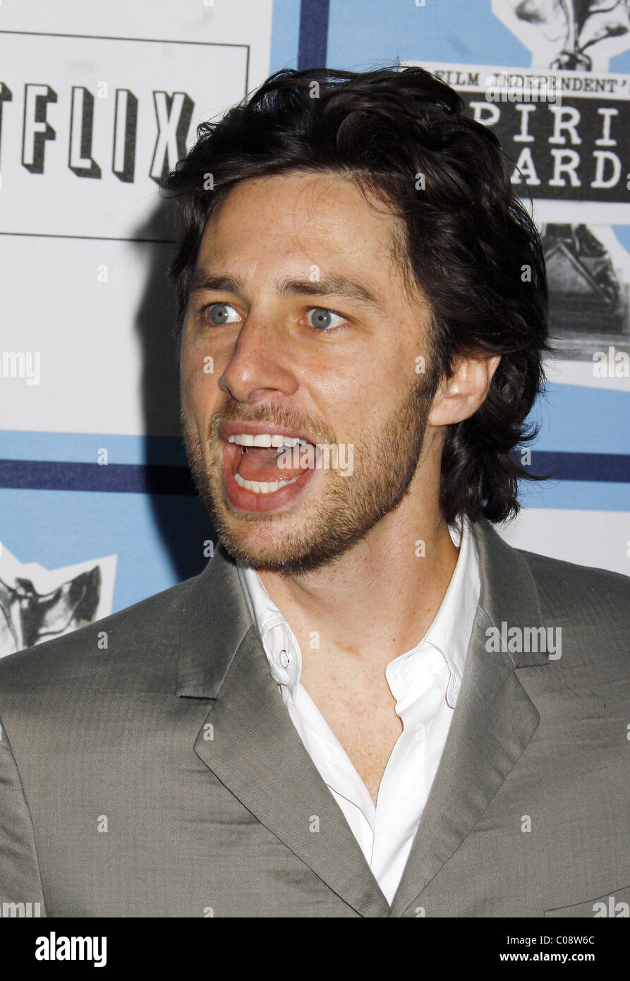 Zach Braff 2008 Film Independent's Spirit Awards at the Santa Monica ...