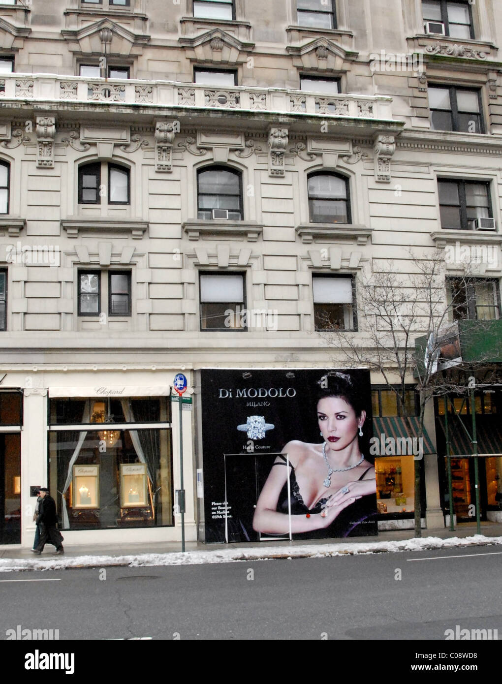 Catherine Zeta Jones is the face of Di Modolo and is advertised outside ...