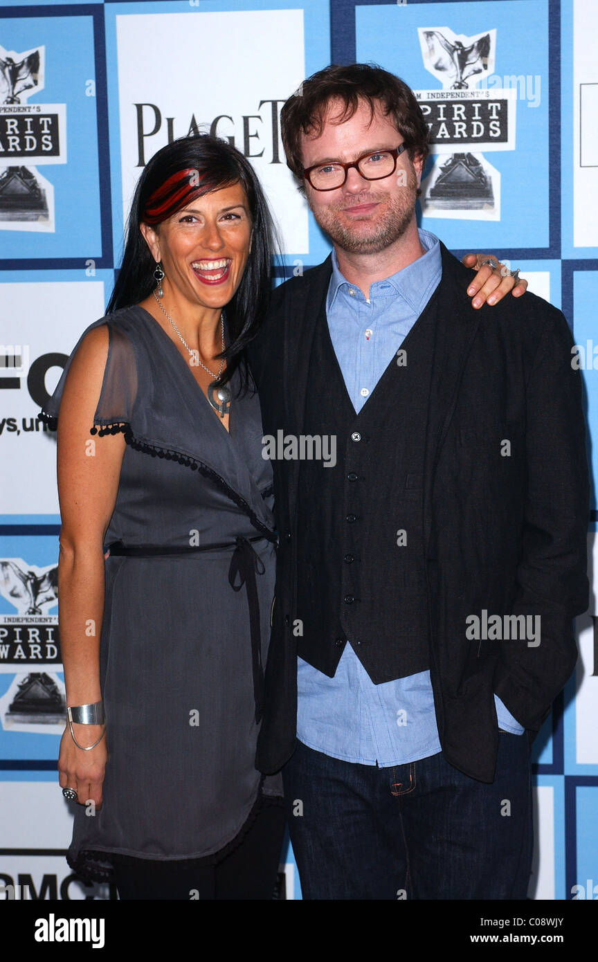 Rainn Wilson and wife 2008 Film Independent's Spirit Awards at the ...
