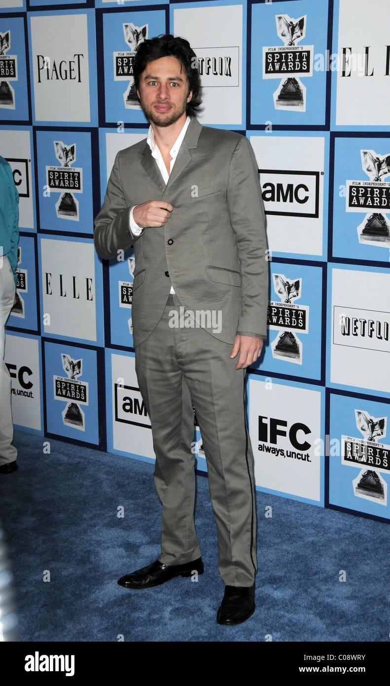 Zach Braff 2008 Film Independent's Spirit Awards at the Santa Monica ...