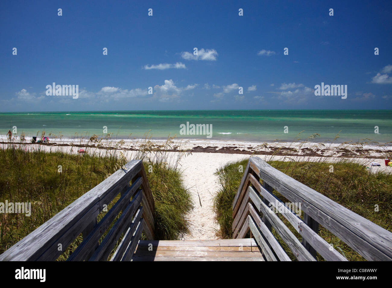 Florida Beach access bridge Stock Photo - Alamy
