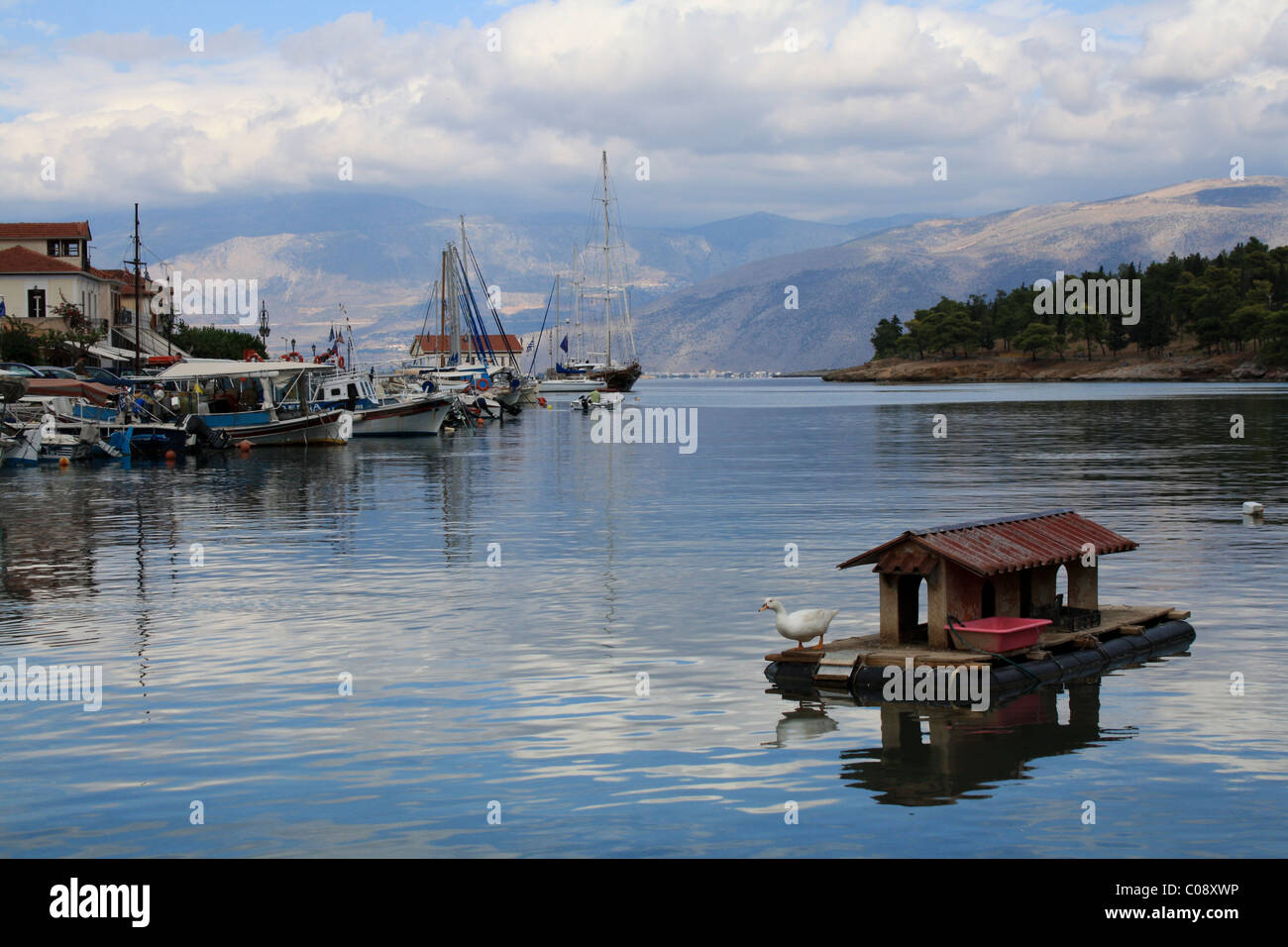Galaxidi - Katharevousa harbour Stock Photo - Alamy